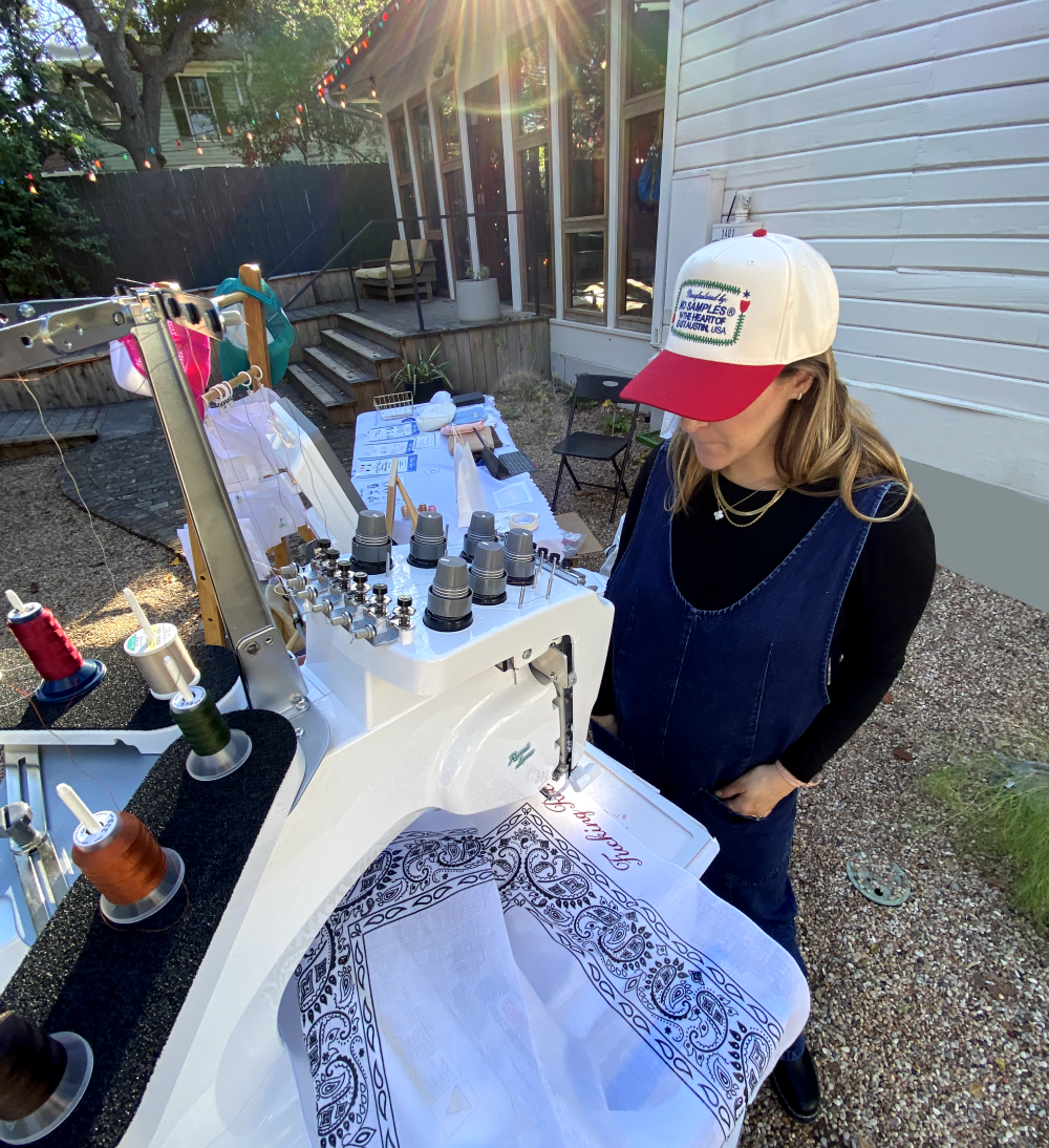 Private Event Live Embroidery Activation – Rumi Lane