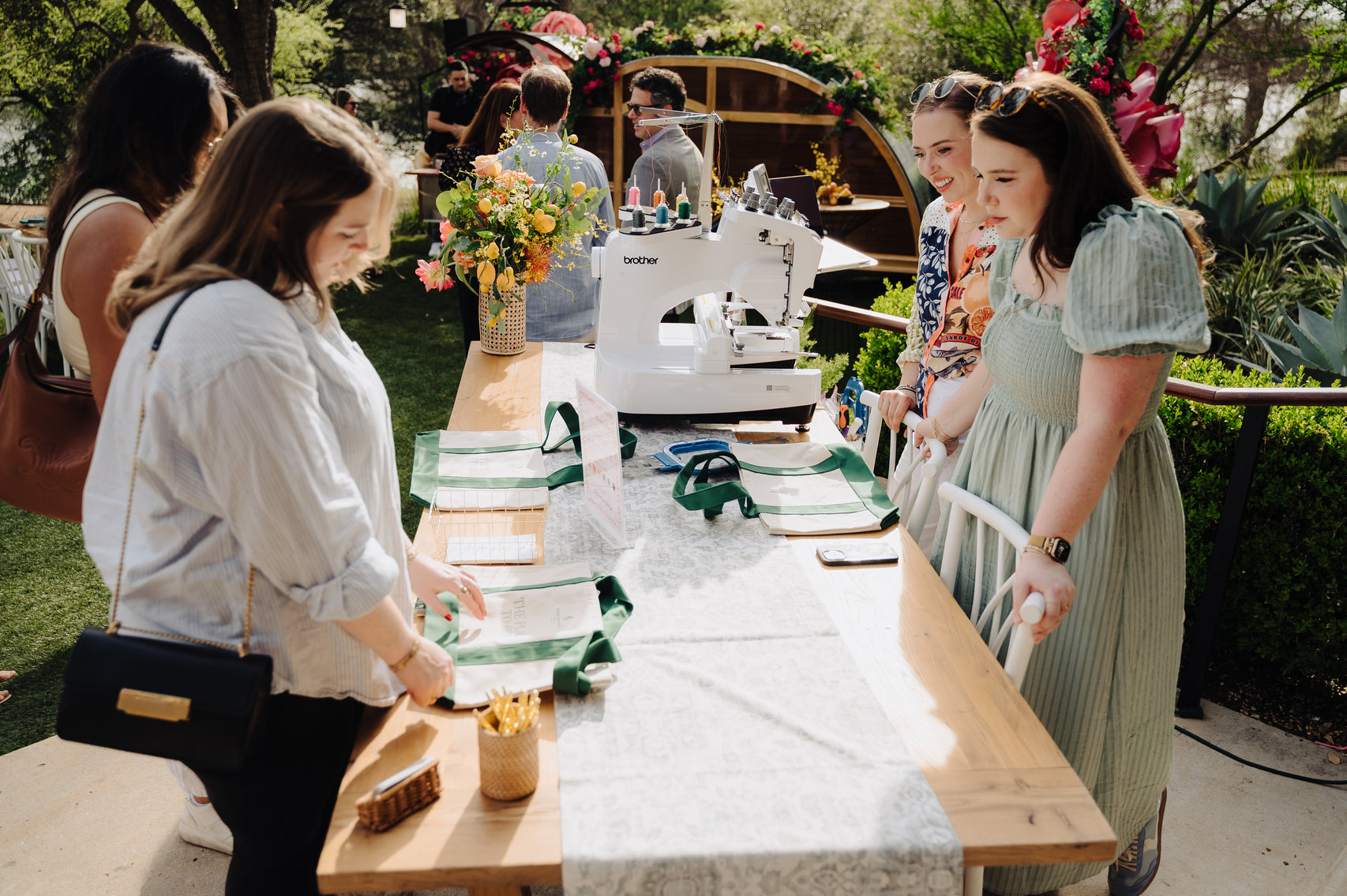 Private Event Live Embroidery Activation – Rumi Lane